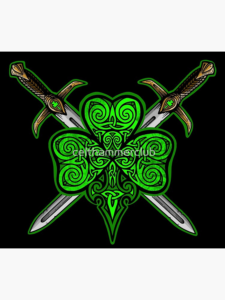 "Sword & Shamrock" Poster for Sale by celthammerclub | Redbubble