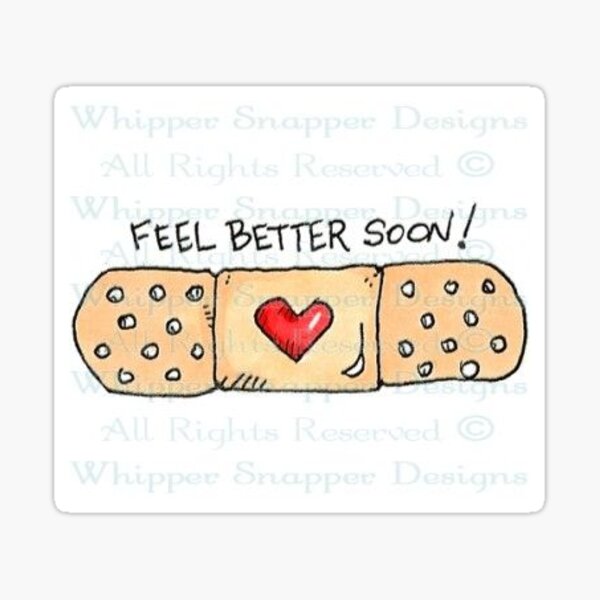 "Feel better soon !" Sticker for Sale by Singerevita | Redbubble