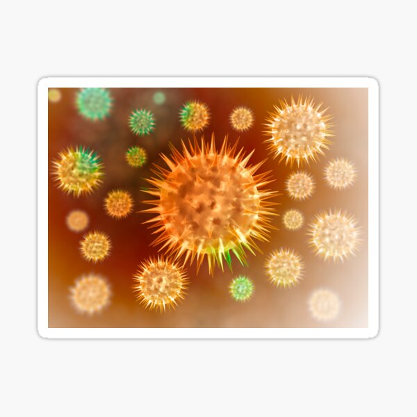 "Microscopic view of cancer cells." Sticker for Sale by StocktrekImages ...