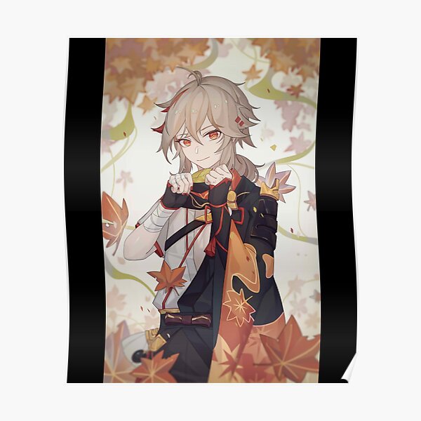 " kaedehara kazuha, kazuha" Poster by Designs96 | Redbubble