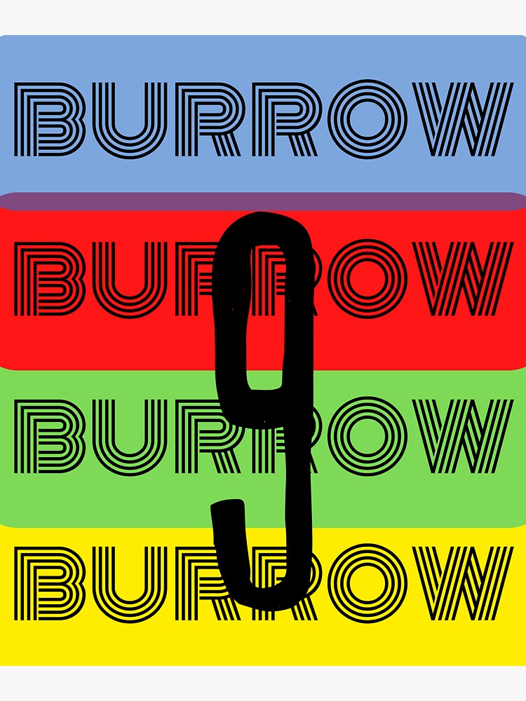 "Joe Burrow 9 -- Jersey " Sticker for Sale by AbdullahMuneer | Redbubble