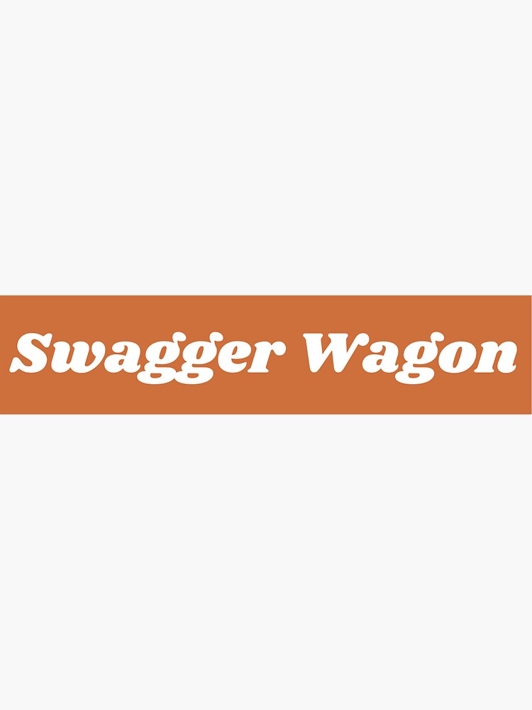"Swagger Wagon" Sticker for Sale by angrykittyco | Redbubble