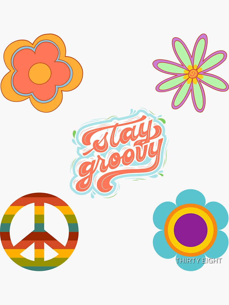 "STAY GROOVY STICKER PACK" Sticker by TommyRegan | Redbubble