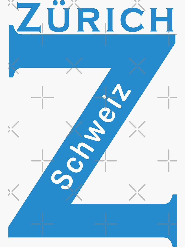 "Zürich Schweiz" Sticker for Sale by Swissstore | Redbubble