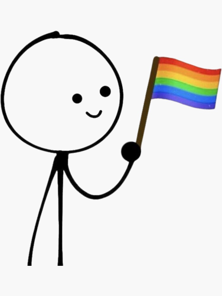 "Boneco palito LGBT" Sticker by Sabrina2808 | Redbubble