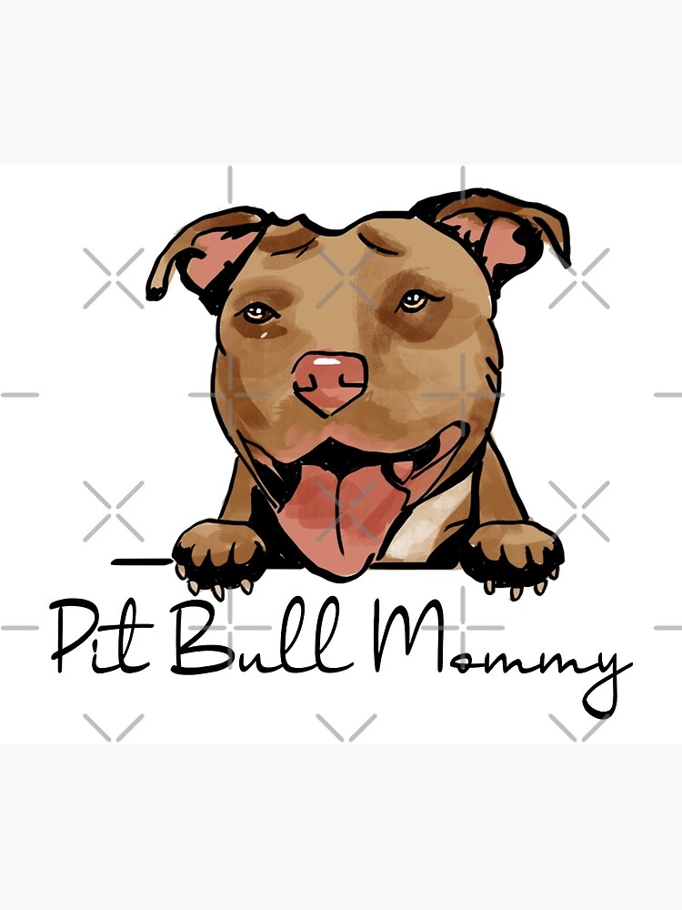 "Pit Bull Terrier Mommy" Poster for Sale by Blok45 | Redbubble