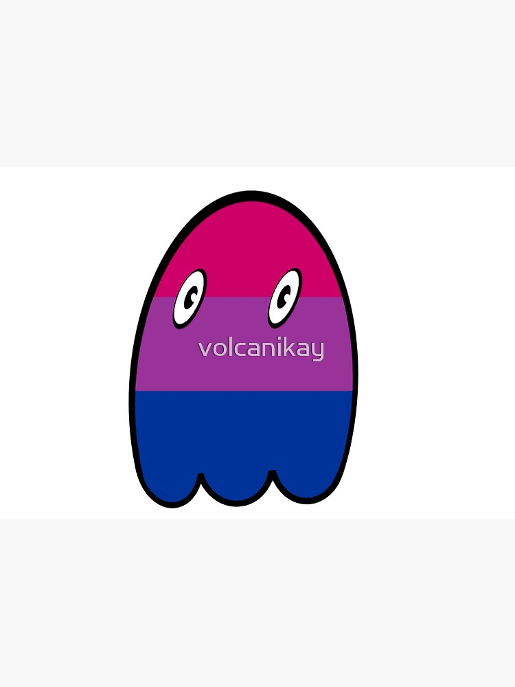 "ghost with bi flag" Poster for Sale by volcanikay | Redbubble