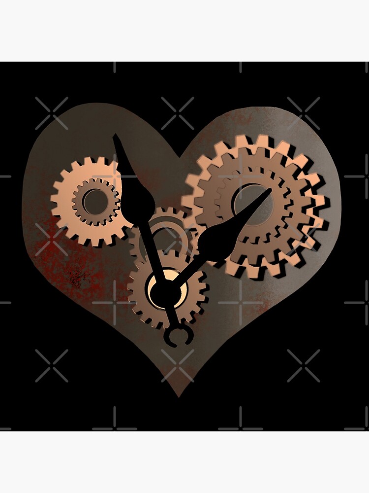 Steampunk Heart Clock