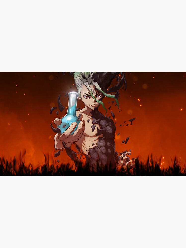 "Ishigami senku" Sticker by Dhinakaransk | Redbubble