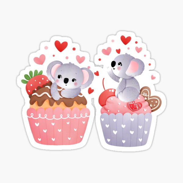 "Koala Cupcake -cute Koala " Sticker by ColoringHouse | Redbubble