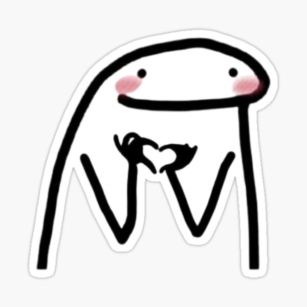 "Boneco meme love" Sticker by Sabrina2808 | Redbubble