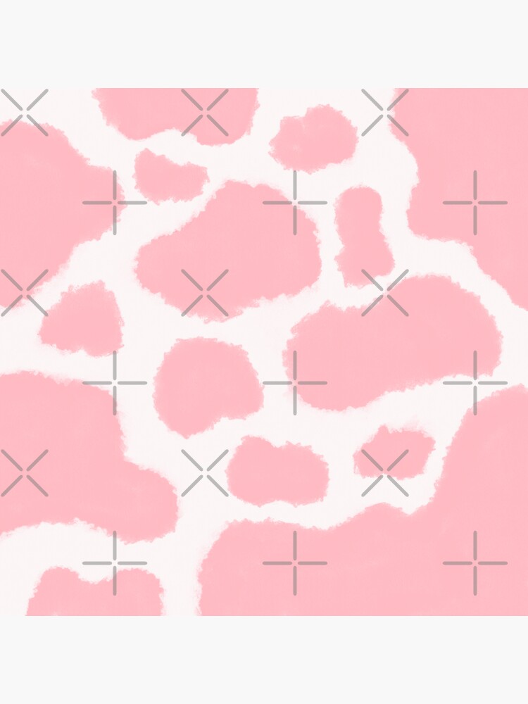 "Pink Cow Print" Sticker for Sale by soulsdontdie | Redbubble