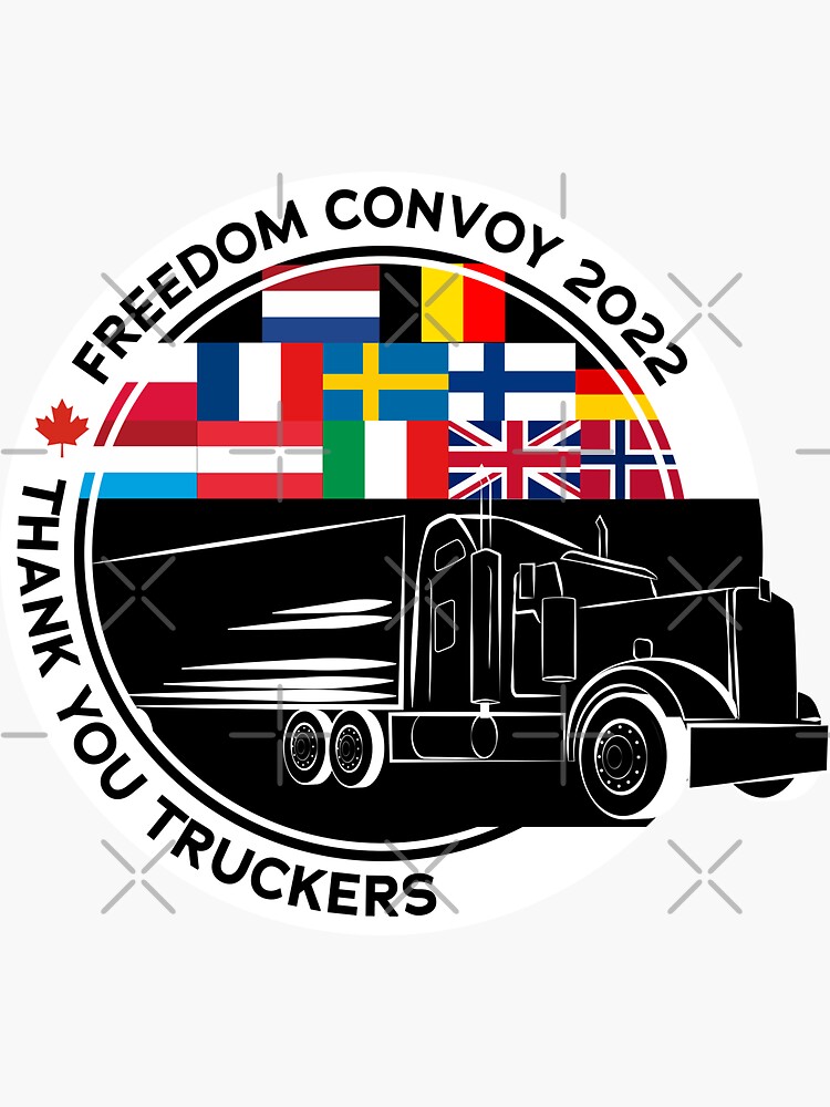 "Europe Freedom Convoy" Sticker for Sale by leewarddesign | Redbubble