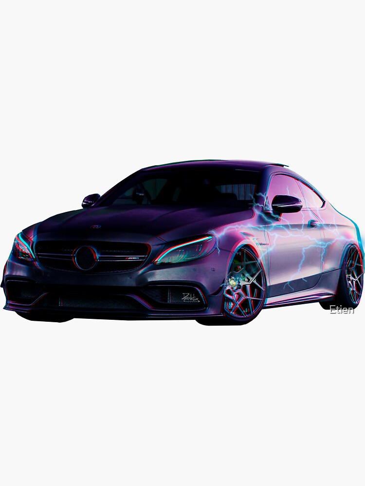 "C6З Purple thunder" Sticker for Sale by Etien | Redbubble