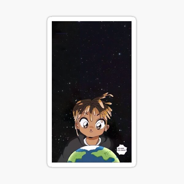 "STYLIZED JUICE WRLD ART 999" Sticker by Chxppa | Redbubble