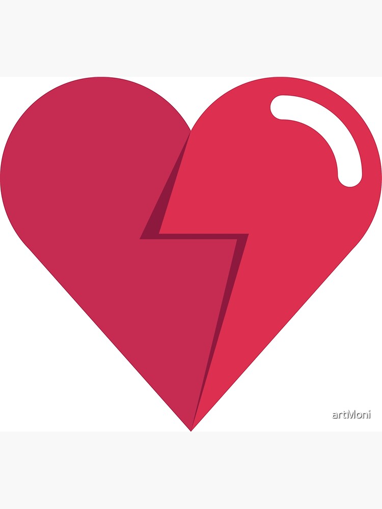 "Broken heart" Poster for Sale by artMoni | Redbubble