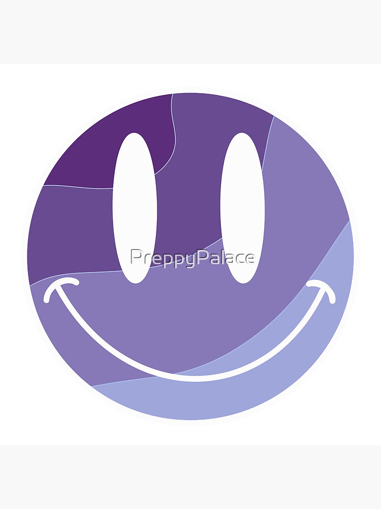 "Purple Multi-Color Smiley Face " Art Print for Sale by PreppyPalace ...