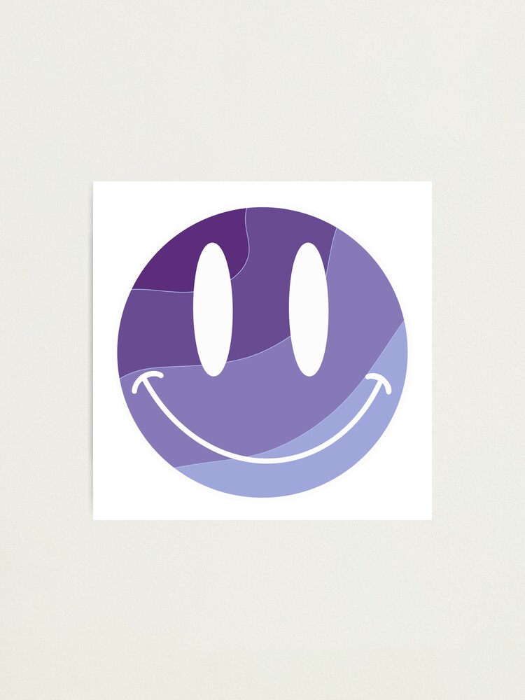 "Purple Multi-Color Smiley Face " Photographic Print for Sale by ...