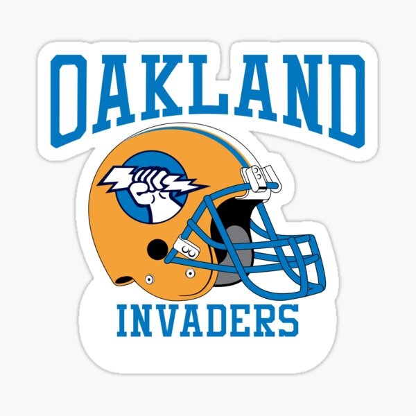 "Oakland Invaders Helmet" Sticker by cooneytoons | Redbubble
