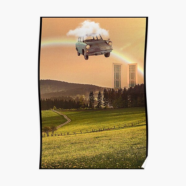 "Flying car " Poster for Sale by DevilStore69 | Redbubble