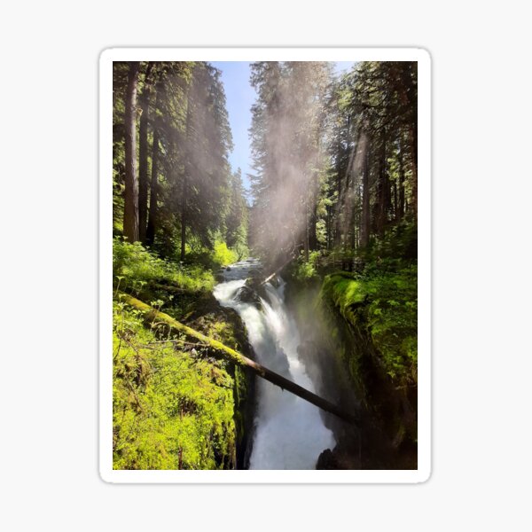 "Sol Duc Falls" Sticker for Sale by WebbDesignCo | Redbubble