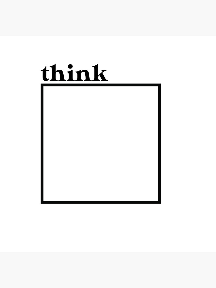 "Think Outside of the Box Rebus Puzzle" Poster by IrrelephantTees ...