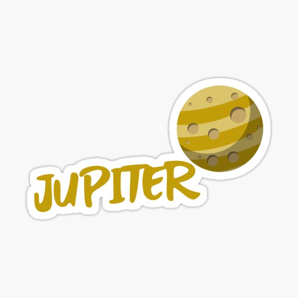 "JUPITER" Sticker for Sale by ModernUltra | Redbubble