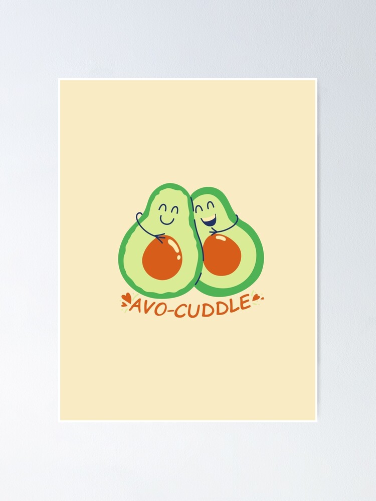 "Avocuddle avocados" Poster for Sale by Giuliagioia | Redbubble