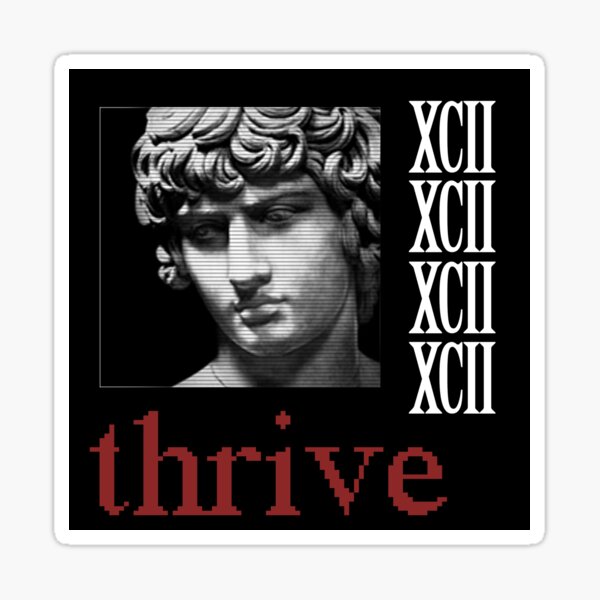 "THRIVE sticker" Sticker by 92PLUS | Redbubble