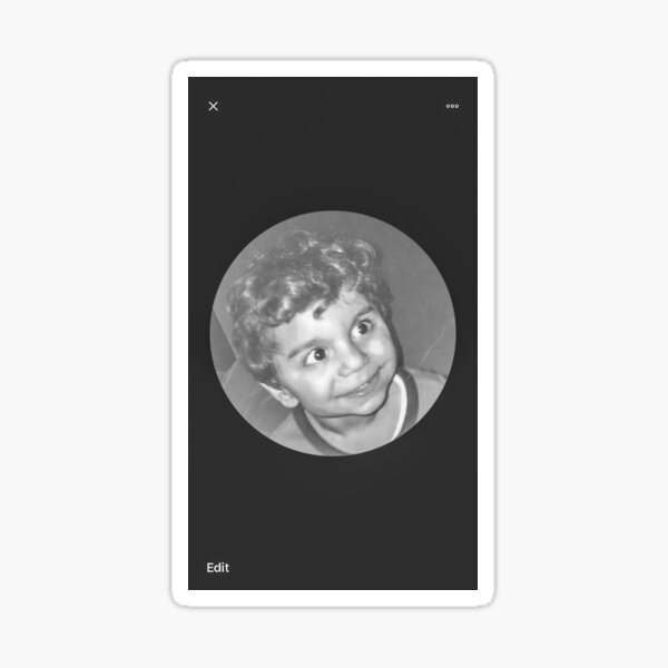 "Baby Face" Sticker by Afkare | Redbubble