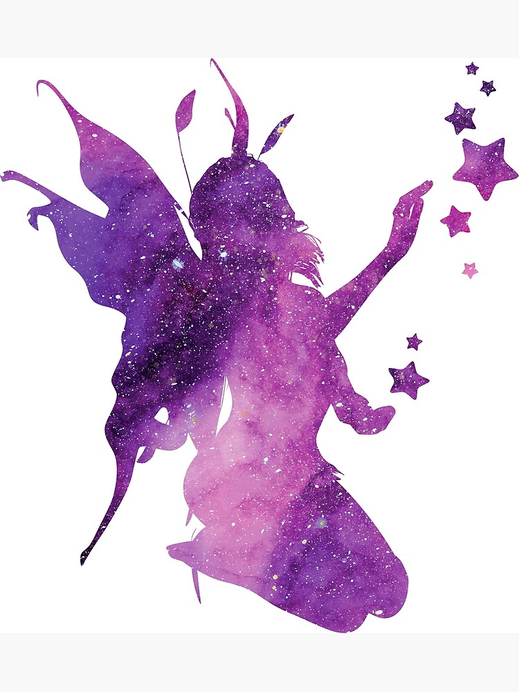 Beautiful cosmic fairy with stars Premium Matte Vertical Poster sold by ...