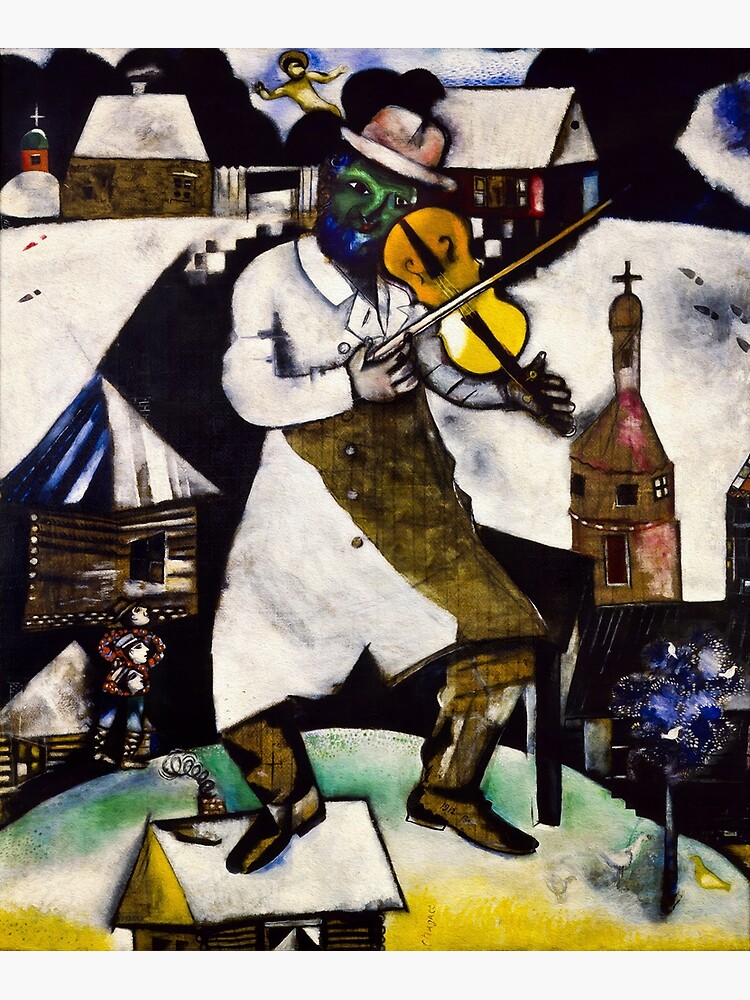 "The Fiddler by Marc Chagall" Poster for Sale by OrcaArtGallery | Redbubble