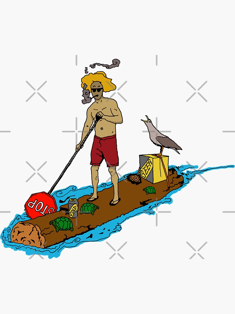 "FUNNY PADDLE BOARDING STICKER" Sticker for Sale by taylordigital ...