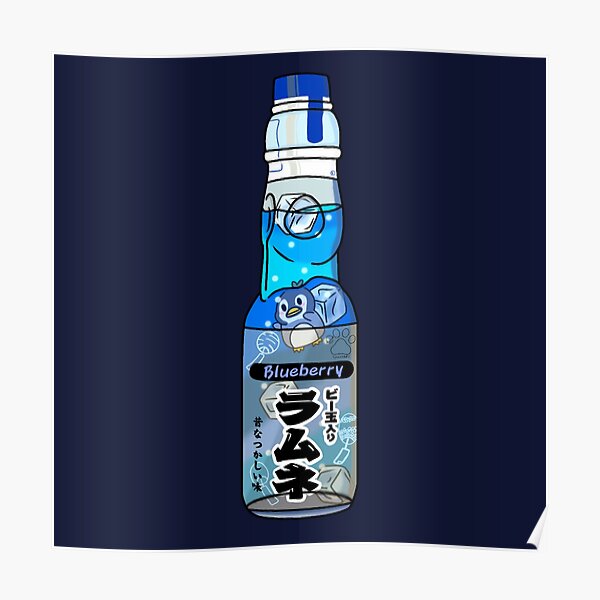 "Blueberry Ramune" Poster for Sale by SpaceWuff | Redbubble