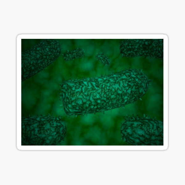 "Stylized rabies virus particles." Sticker for Sale by StocktrekImages ...