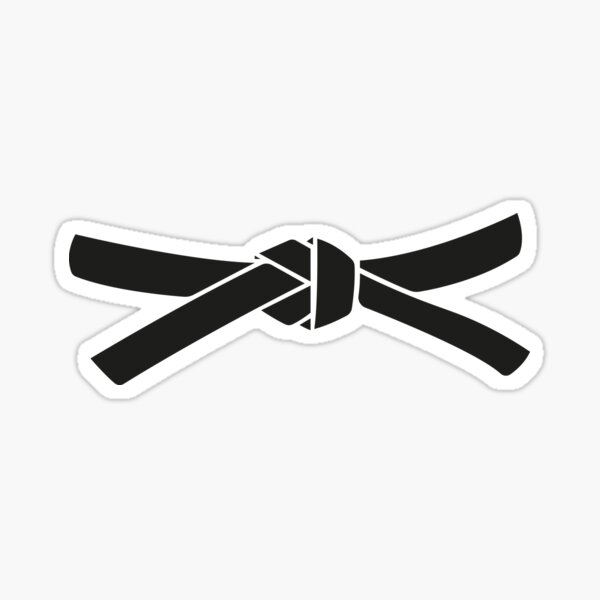 "black belt" Sticker for Sale by horseman750 | Redbubble