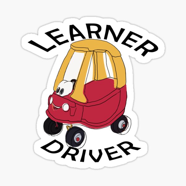 "Learner Driver" Sticker for Sale by aquillart | Redbubble