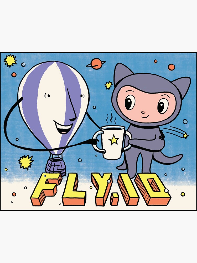Fly And Github Sticker For Sale By Flystickers Redbubble