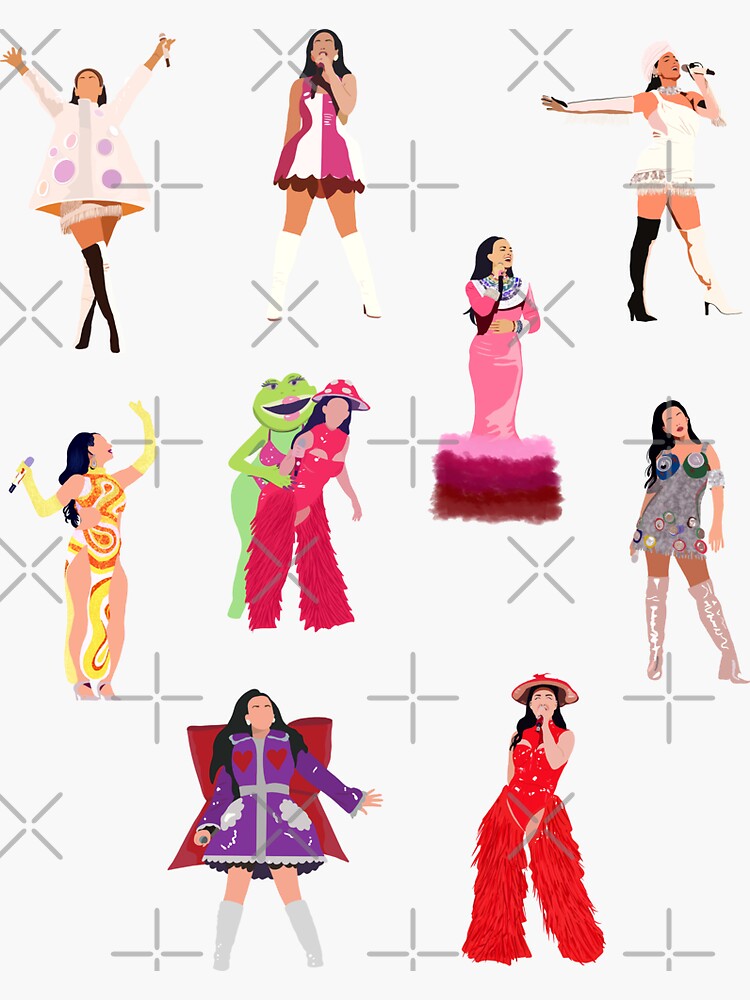 "Katy Perry PLAY Sticker Pack" Sticker for Sale by ArtsyJulez | Redbubble