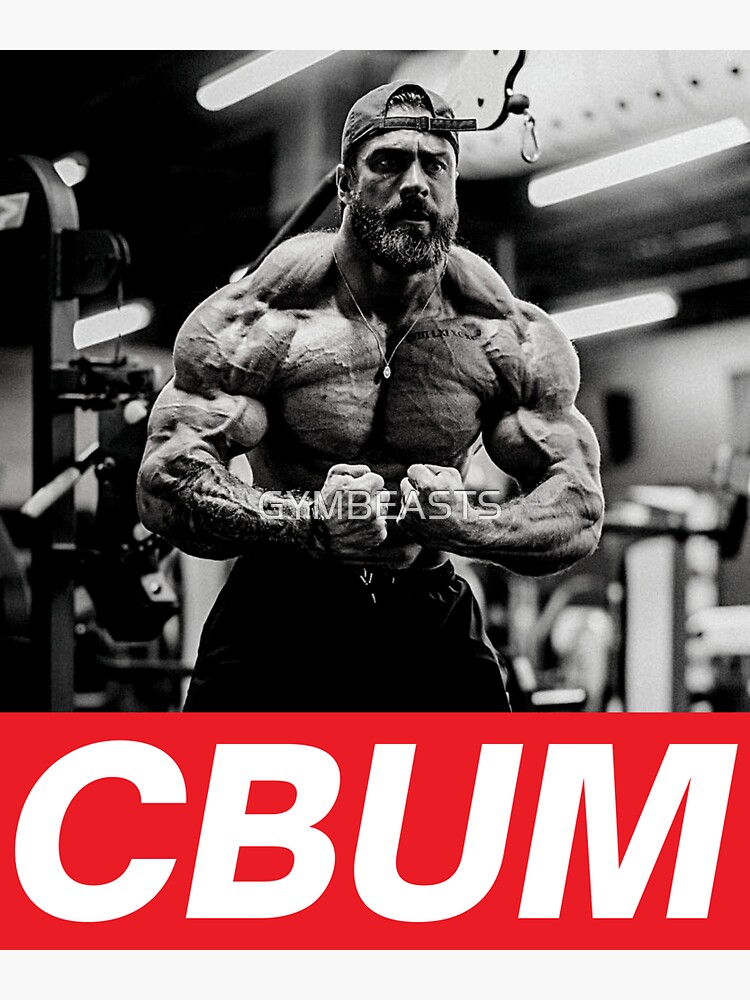 Pegatina «Cartel de la cita de Chris Bumstead Motivación del gimnasio ...
