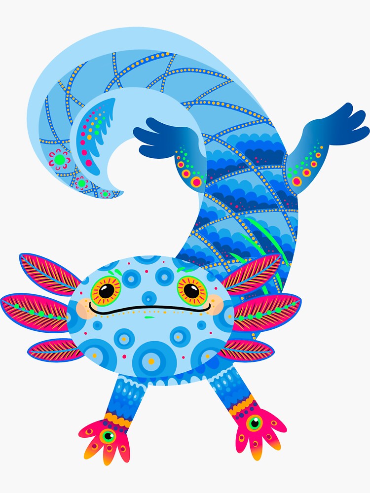 Pegatina «Alebrije de ajolote » de Carlos-art-shop | Redbubble