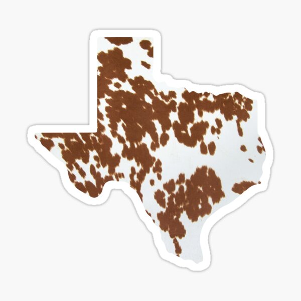 "Cowprint Texas" Sticker by Gineliz-molina | Redbubble