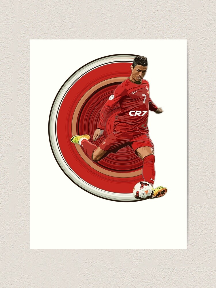 "Cristiano Ronaldo Circular Pixel Art" Art Print for Sale by Warisally ...