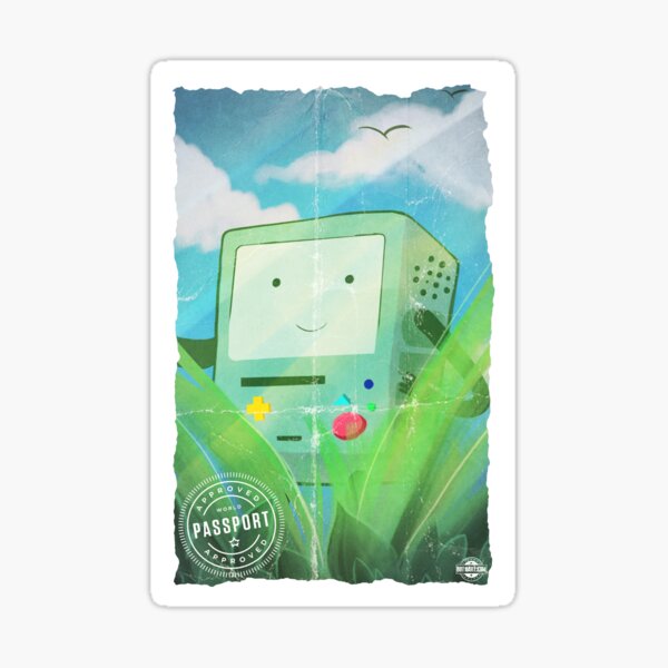 "Adventure Time BMO" Sticker by BOT10ART | Redbubble