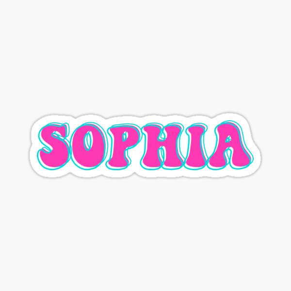 "SOPHIA Name - SOPHIA Name Cute Design" Sticker by Custom-Name | Redbubble