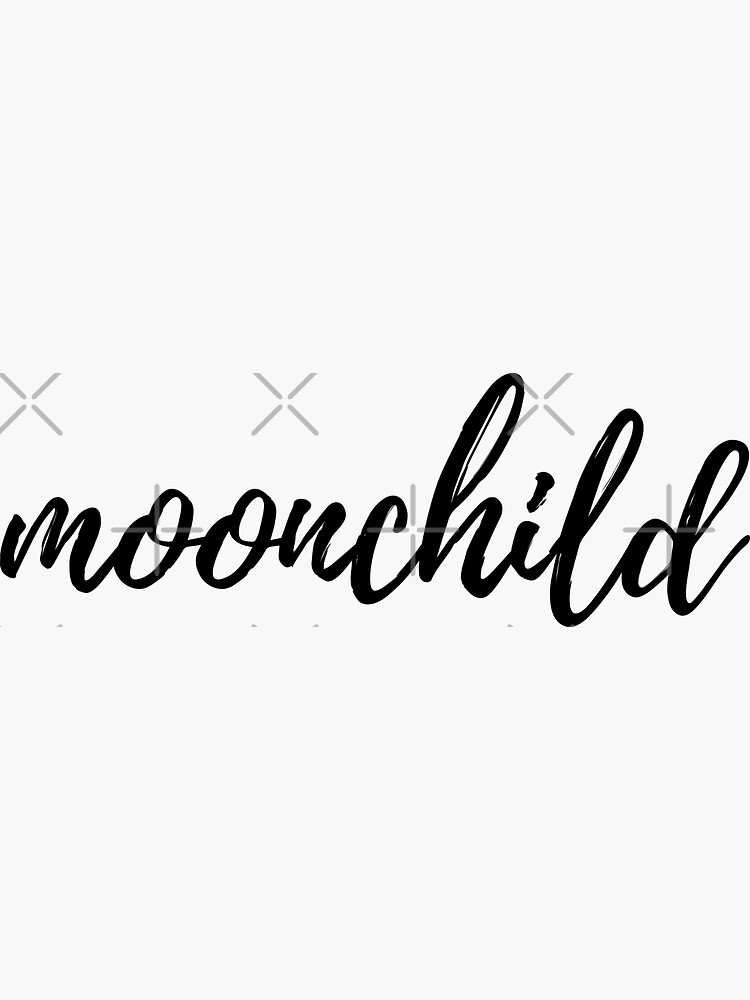 "moonchild" Sticker by Soshimmie | Redbubble