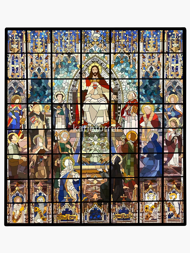 "UNL Stained Glass" Sticker for Sale by katiefurrer | Redbubble