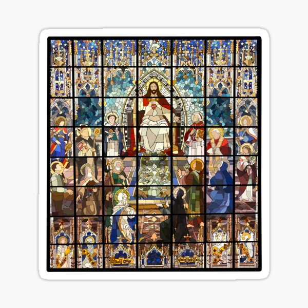 "UNL Stained Glass" Sticker for Sale by katiefurrer | Redbubble