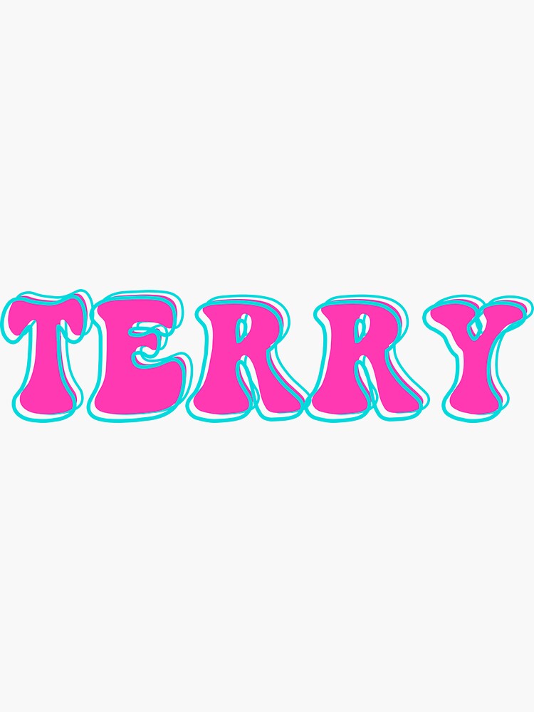"TERRY Name - TERRY Name Cute Design" Sticker by Custom-Name | Redbubble