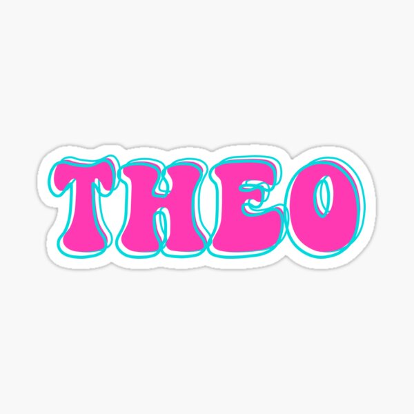 "THEO Name - THEO Name Cute Design" Sticker by Custom-Name | Redbubble